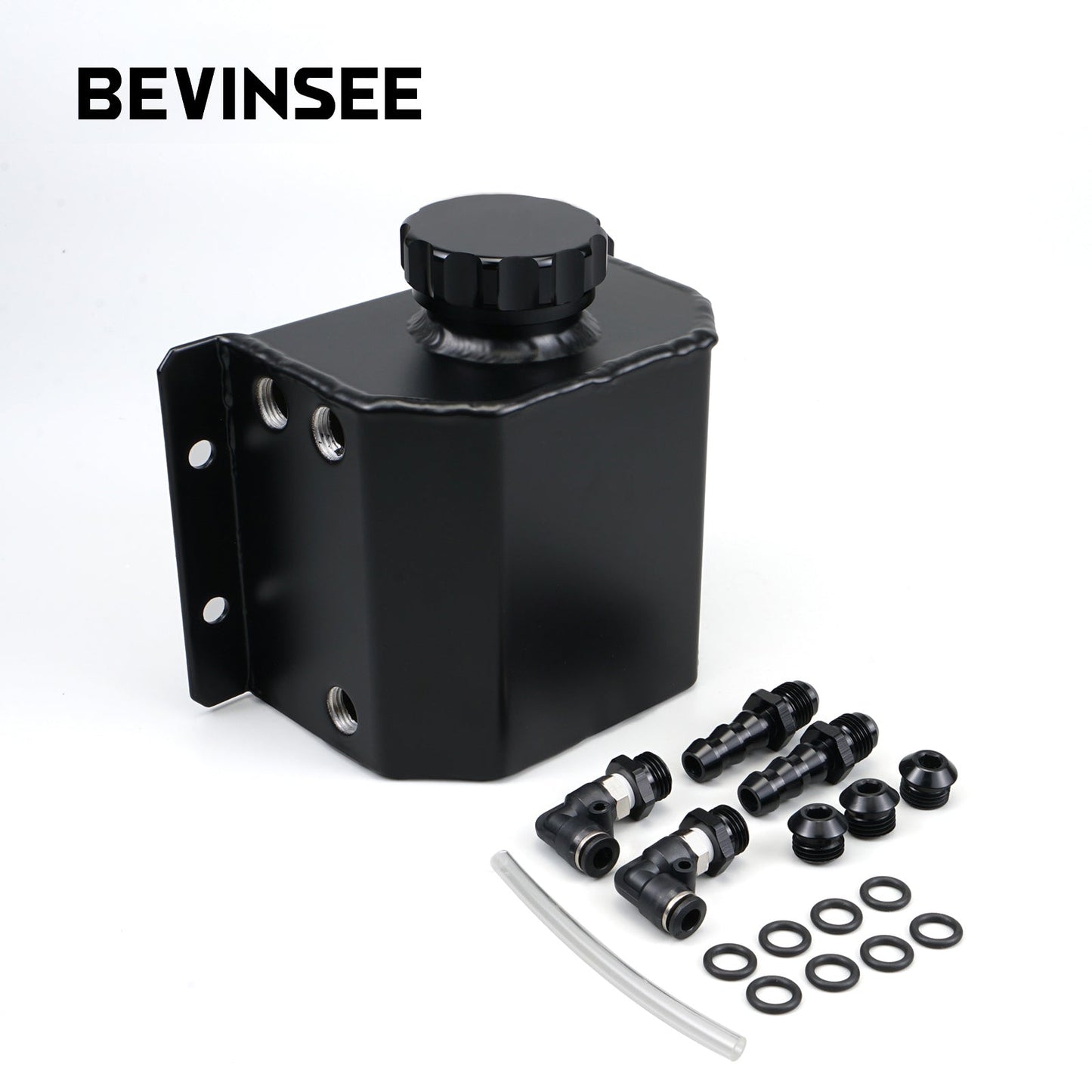 Aluminum 1L Coolant Radiator Overflow Recovery Water Tank Bottle For B ...