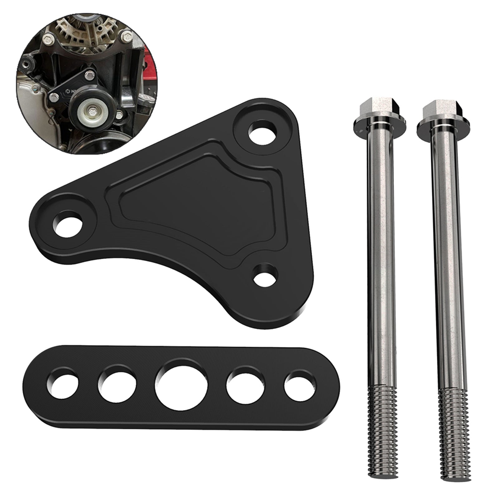 LS Idler Pulley Relocation Bracket Aluminum For Chevrolet Silverado 15 ...