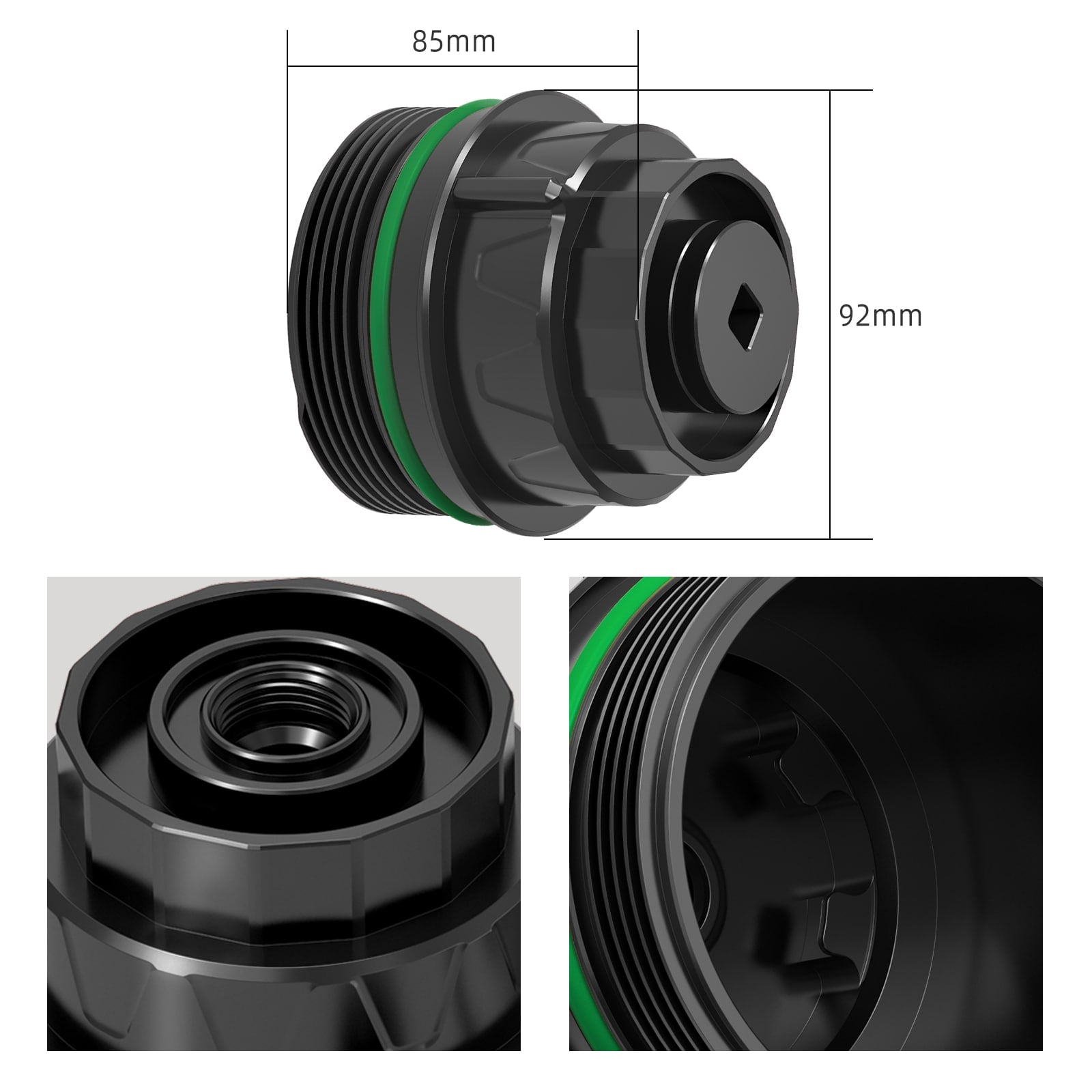 Oil Filter Housing Cap For Toyota 4Runner FJ Cruiser Tundra – Bevinsee