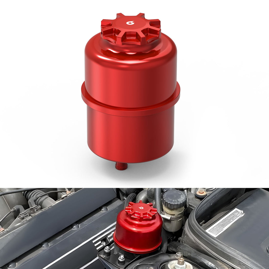 BEVINSEE Power Steering Reservoir Upgrade Kit For BMW E9X E8X E39 E60 ...
