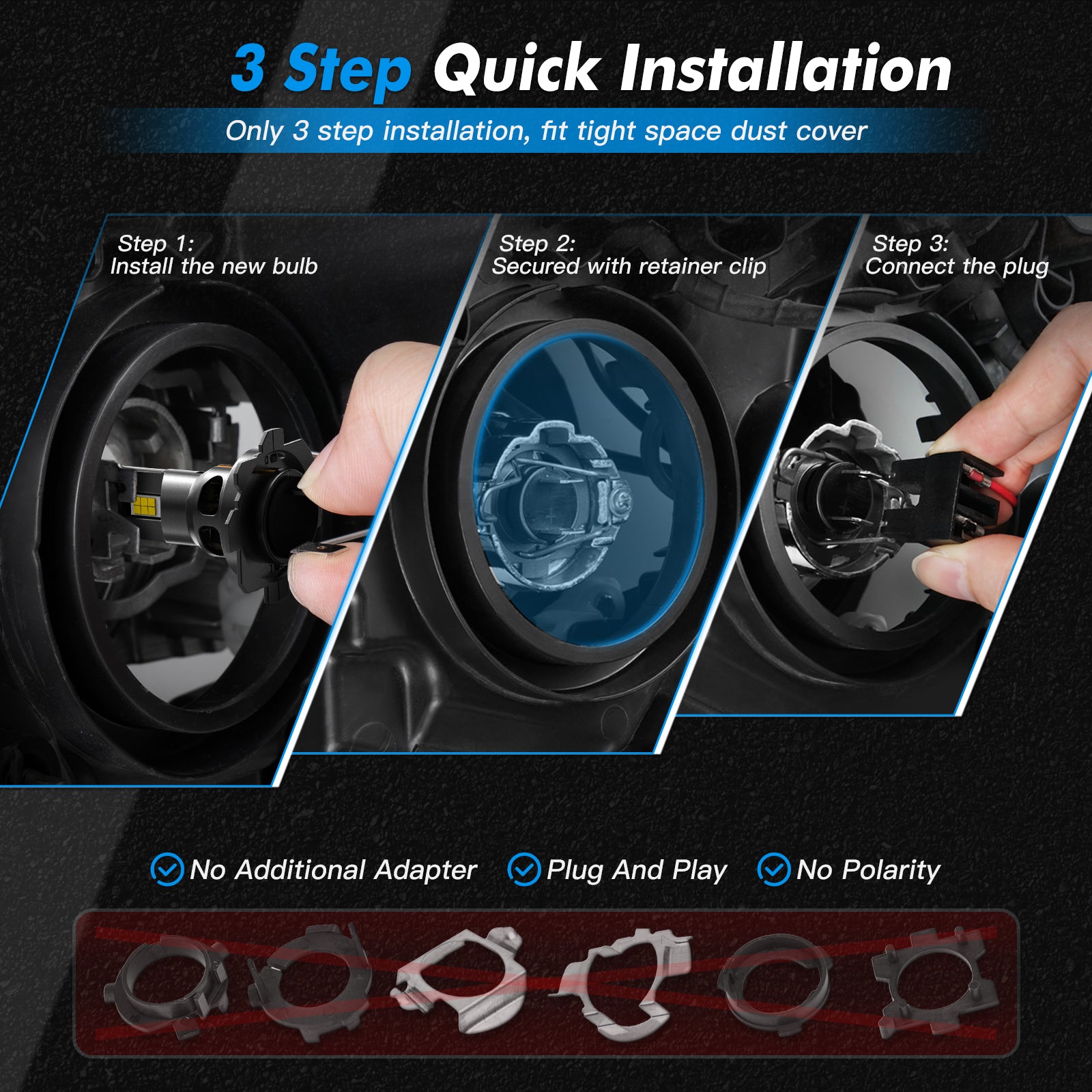 Z26 H7 LED Headlight Bulbs 6000K For Kawasaki Z800 2015-2016 – Bevinsee