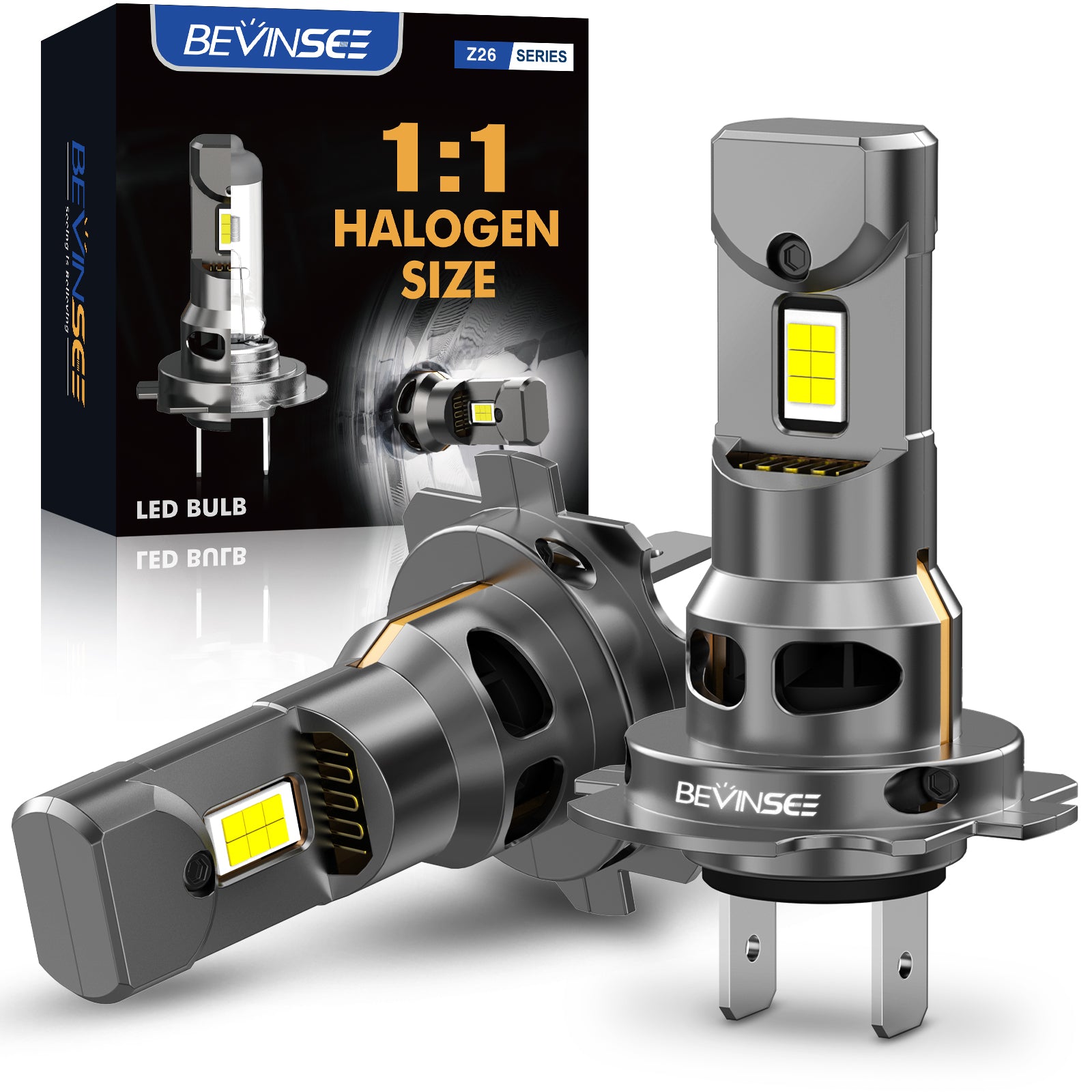 BEVINSEE Z26 H7 LED Headlight Bulbs 6000K White For Victory – Bevinsee