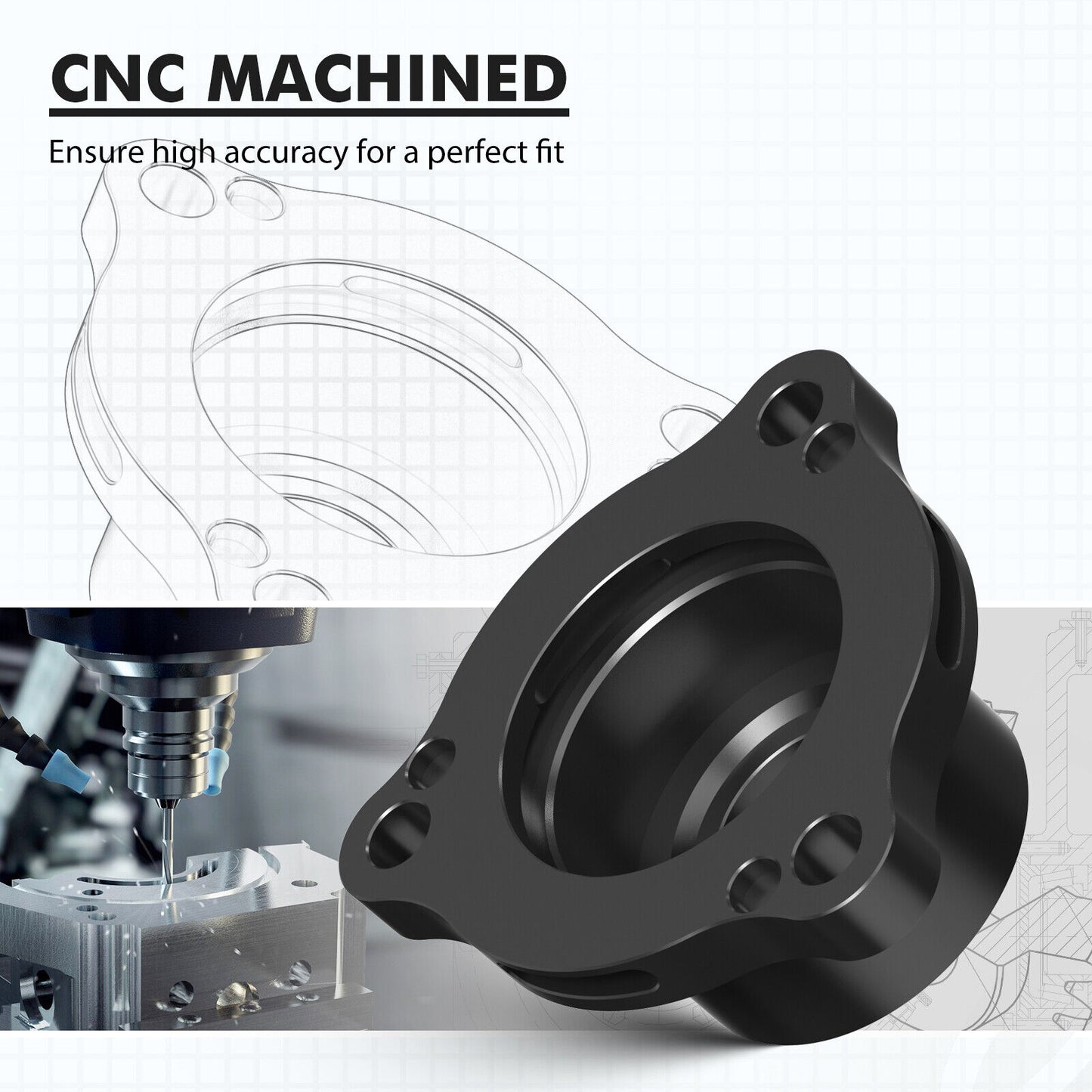 Atmospheric Blow off Valve Spacer For VW GTI Golf R Jetta – Bevinsee