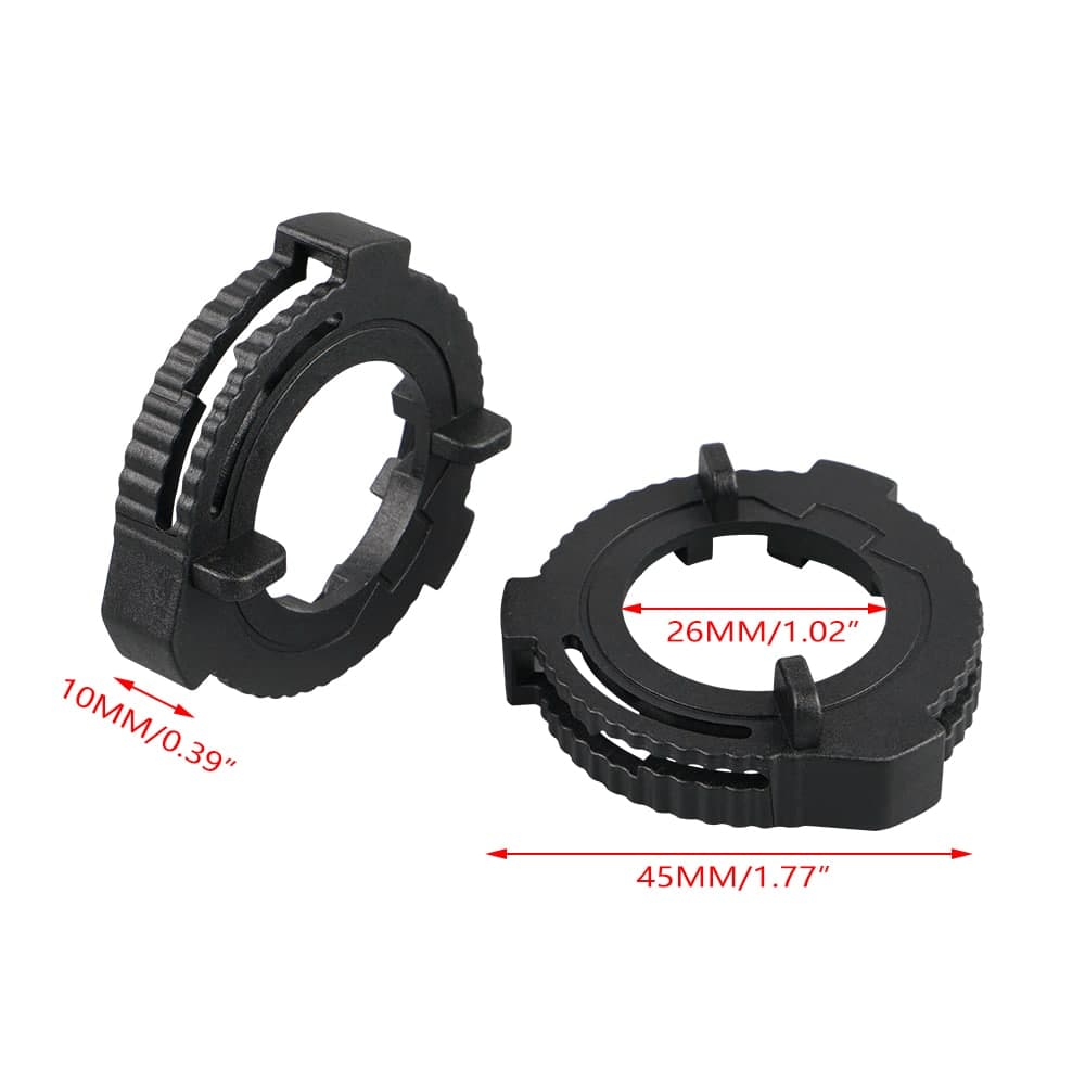 H7 LED Headlight Base Adapters For Ford Fiesta – Bevinsee